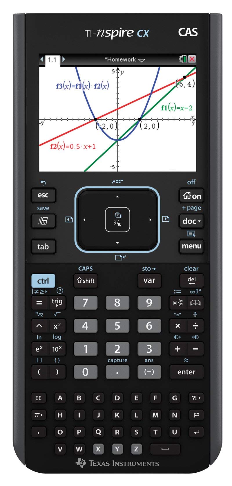 Texas Instruments Nspire CX CAS Graphing Calculator (Renewed)