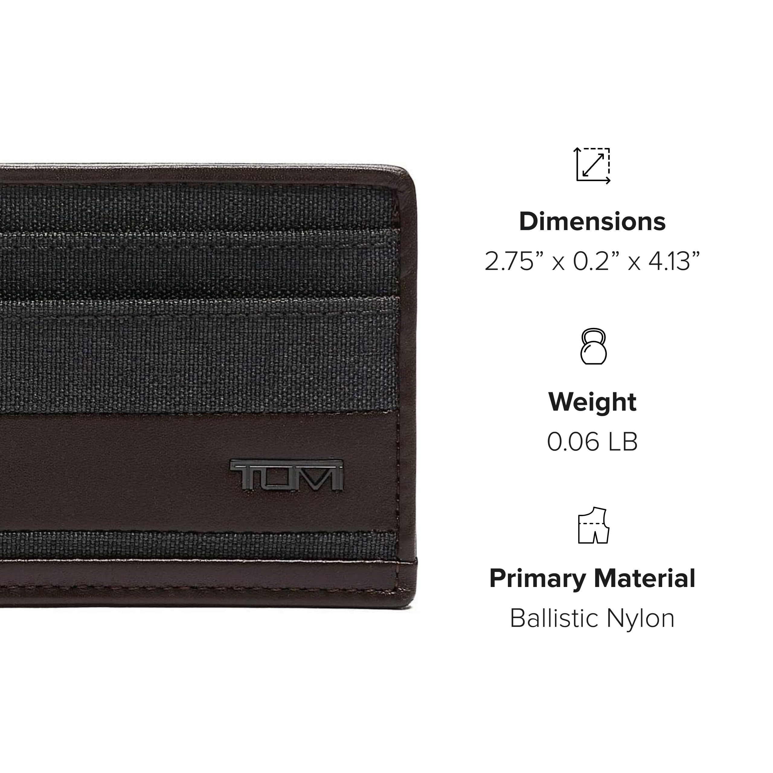 TUMI - Alpha Slim Card Case - Slim Billfold Wallet for Travel - Slip Pocket Wallet - Small Wallet - 2.8" X 4.1" X 0.2" - Camo Jacquard