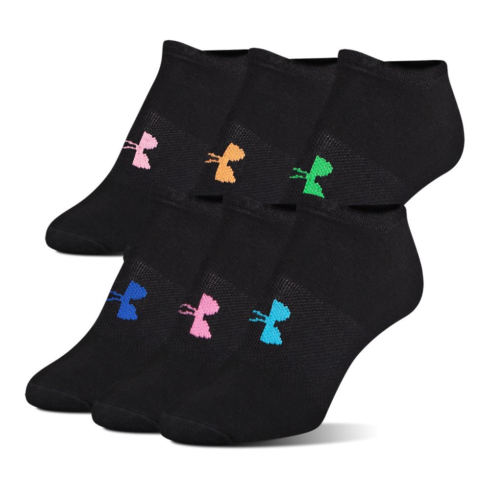 Under Armour UA Big Logo No-Show - 6-Pack MD Black