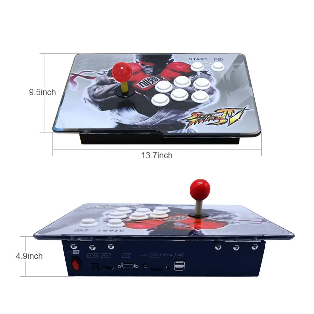 XFUNY Arcade Game Console 1080P 3D & 2D Games 2020 in 1 King of Fighters Pandora's Box 3D 2 Players Arcade Machine with Arcade Joystick Support Expand 6000+ Games for PC/Laptop/TV / PS4 (SF)