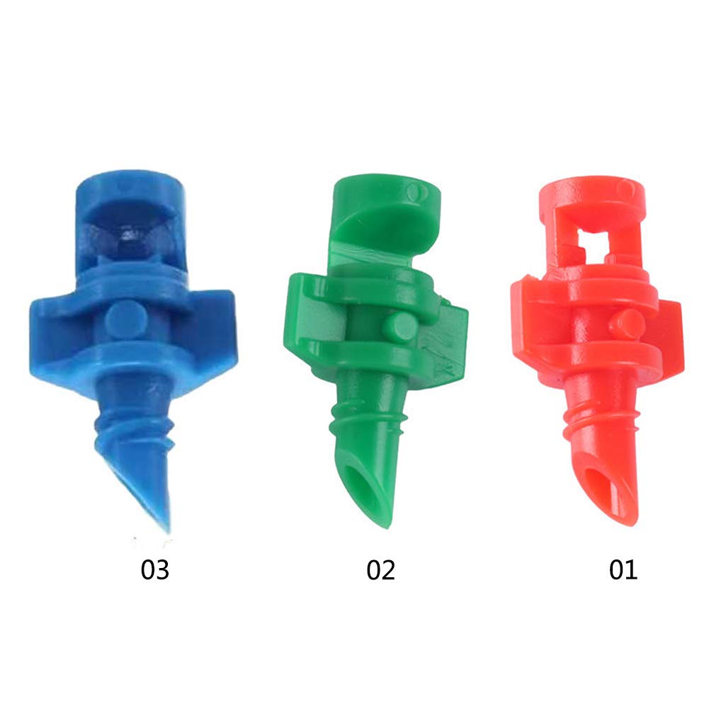 Wenyun 50x3 Pcs Garden Micro Sprayer Fan Jet Lawn Water Spray Misting Nozzle Sprinkler Irrigation System