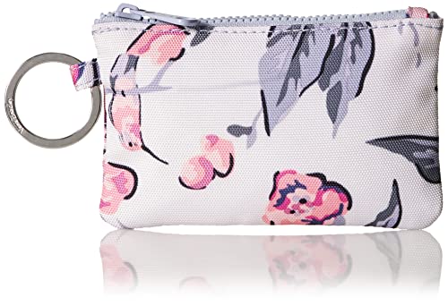 Vera Bradley Women's Recycled Lighten Up Reactive Zip ID Case Wallet, Hummingbird Blooms, One Size