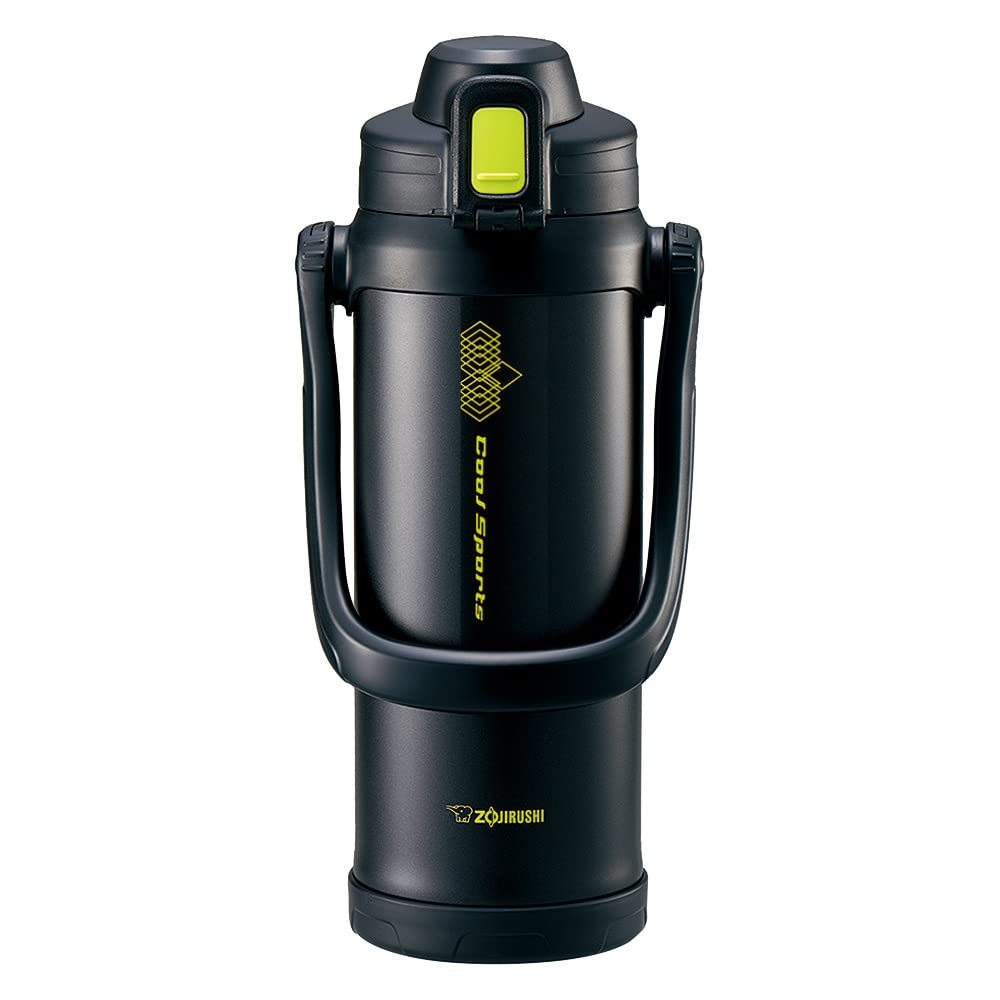 ZOJIRUSHI Stainless Steel Cool Bottle - Sports Type (2.06L Capacity) Lime Black SD-BB20-BG