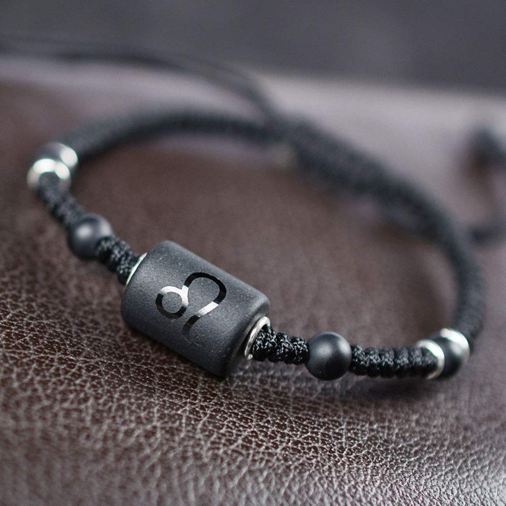 Xiausyang Pure silver hand woven 12 constellation bracelet men and women new matt agate bracelet y1013 (Pisces)