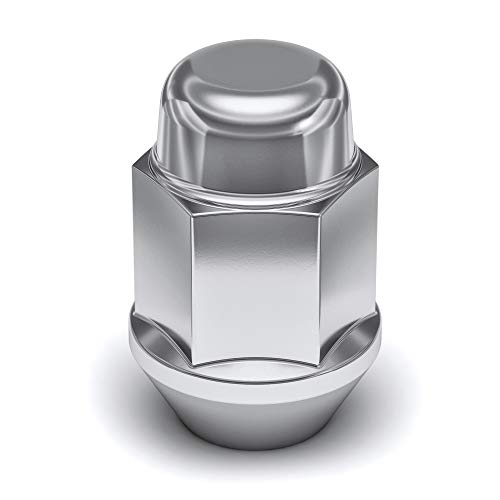 White Knight 1707S-20AM Chrome M12x1.50 Bulge Acorn Lug Nut, 20 Count (Pack of 1)
