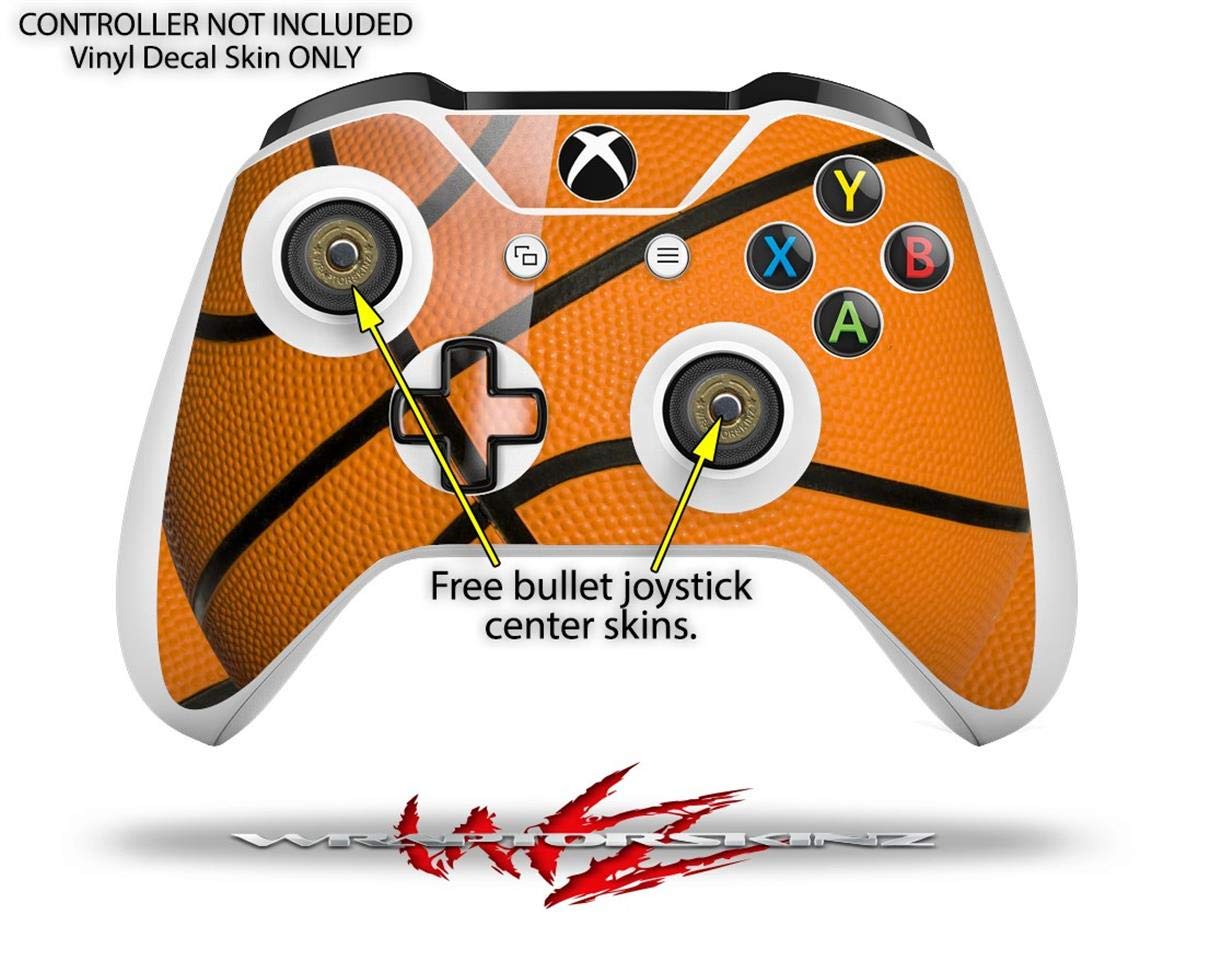 WraptorSkinz Decal Vinyl Skin Wrap Compatible with Xbox One S Console and Controllers - Basketball