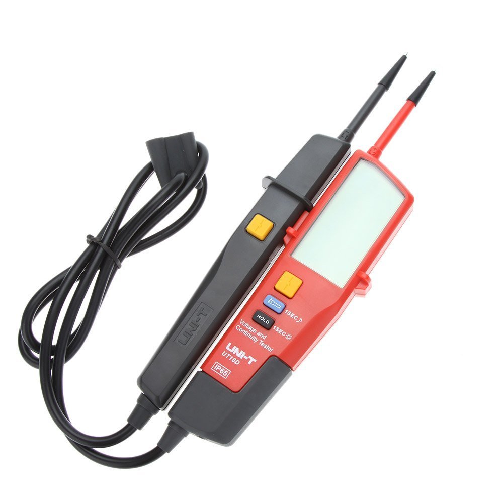 Uni-t Ut18d Auto Range Voltage and Continuity Tester with LCD Backlight Date Hold RCD Test