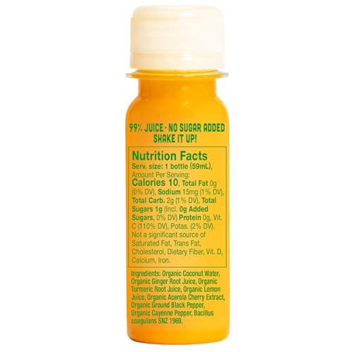 Vive Organic Immunity Boost Cayenne, Ginger & Turmeric Shot (2oz bottle)