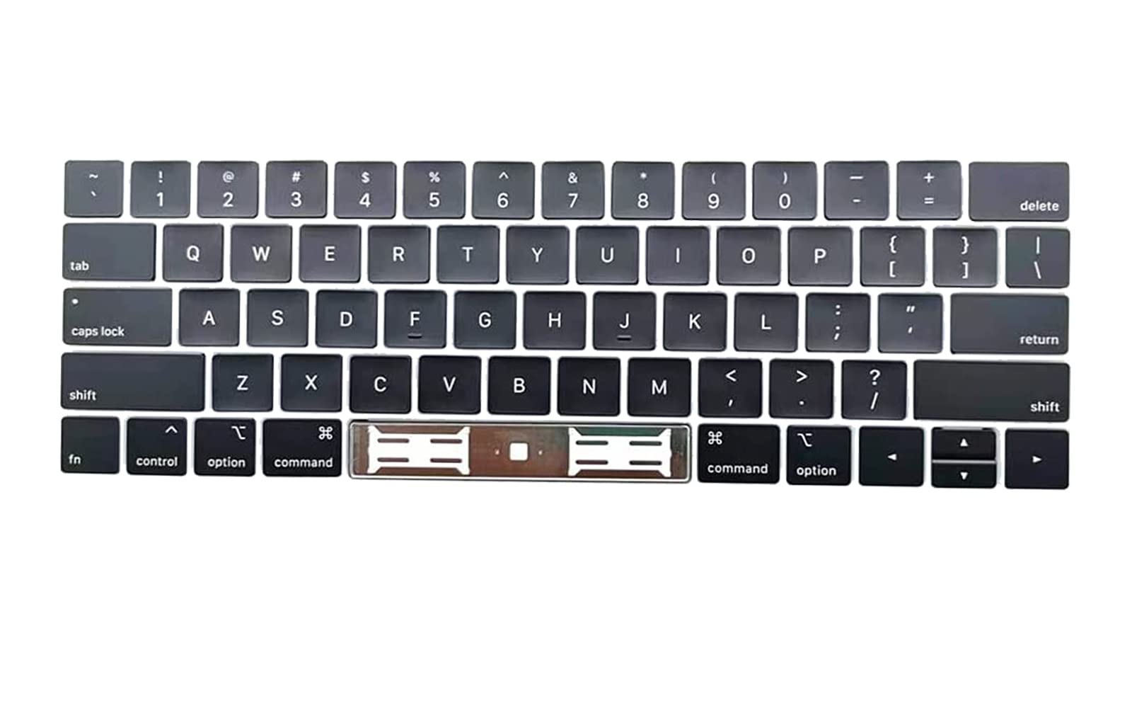 Willhom Keyboard Keys Keycap US Layout Set Replacement for MacBook Pro Touch Bar 13-inch A1706 15-inch A1707 2016 2017
