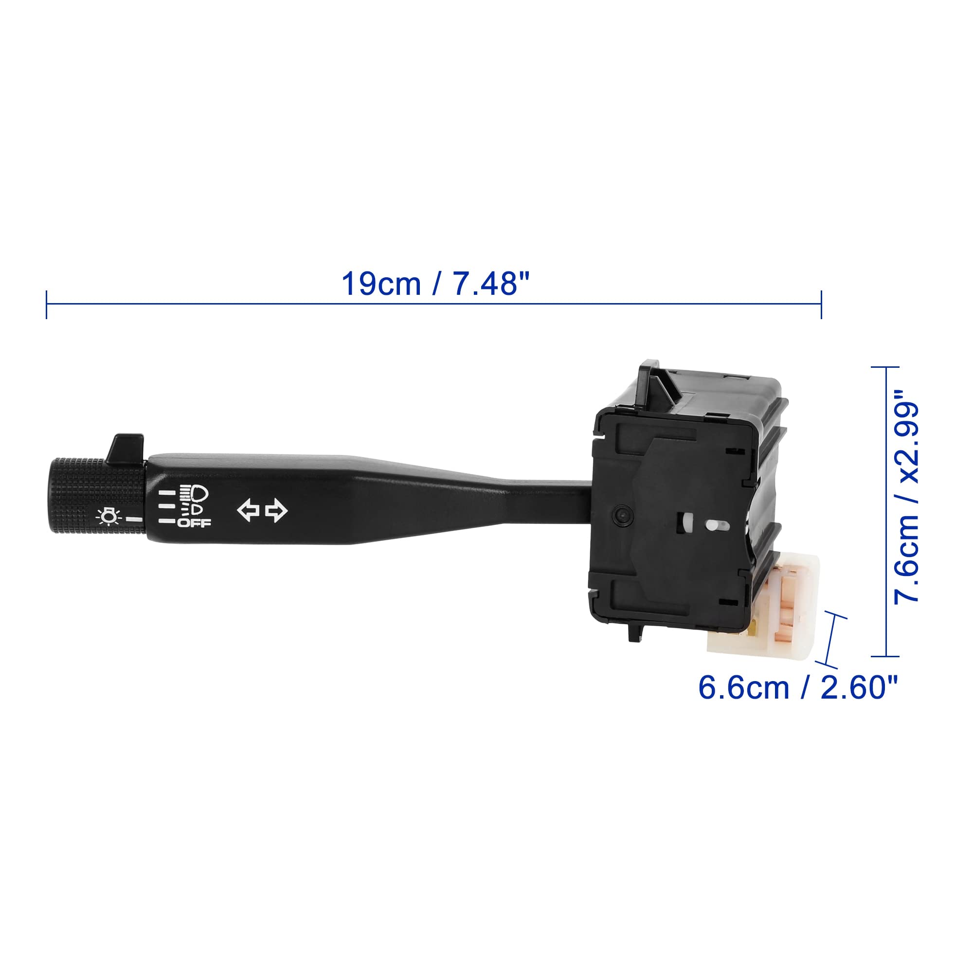 X AUTOHAUX Turn Signal Switch Headlamp Dimmer Multifunction Combination Switch for Nissan Pickup 1986-1991 1993 Replaces 25540D4500 25540-D4500