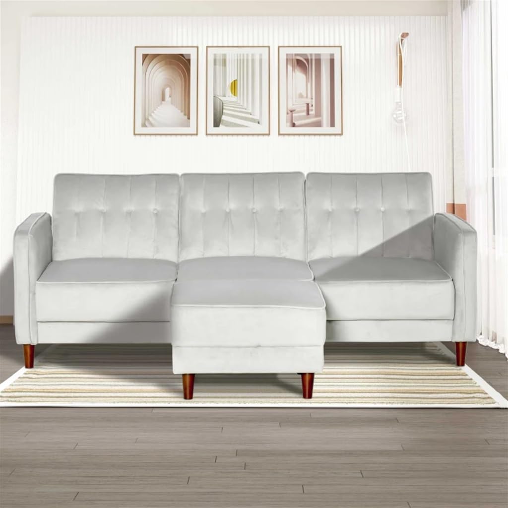 WXBDD Sofa Reversible Modular Set Velvet Touch Sofa Bed Quilt 85.75" W X 33.5" D X 33.75" H (Color : D, Size : As Shown)