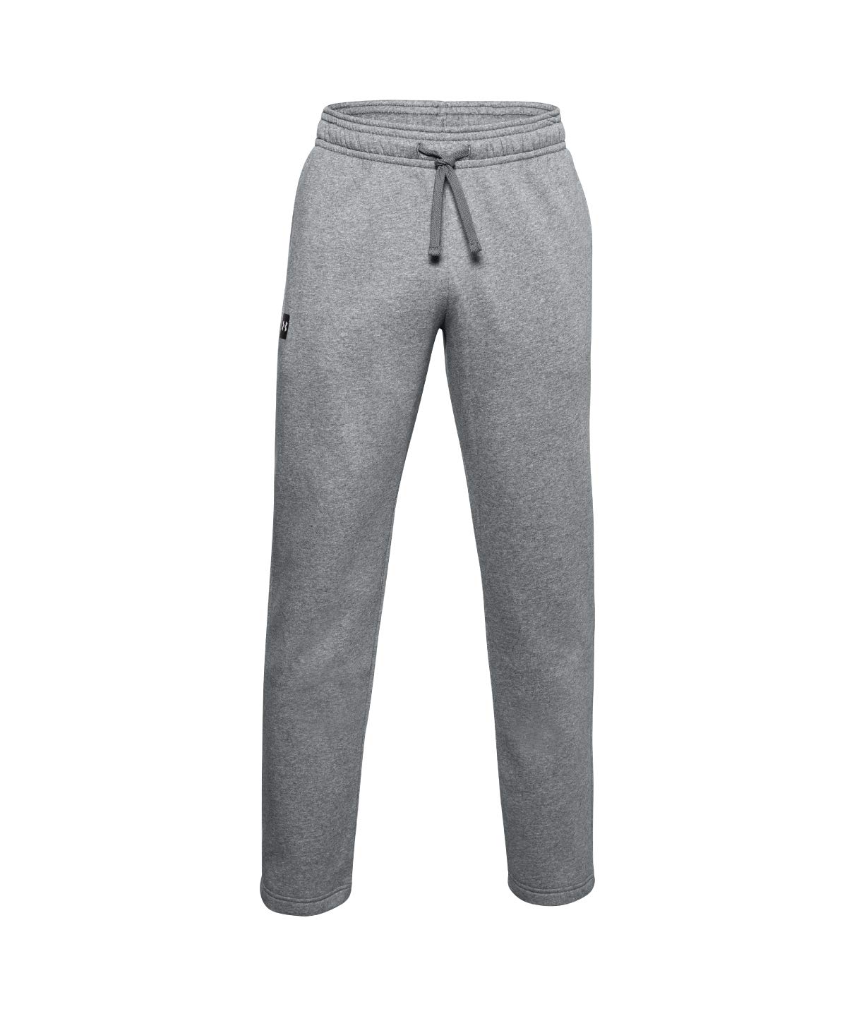 Under Armour Mens Rival Fleece Pants , Pitch Gray Light Heather (012)/Onyx White , X-Large