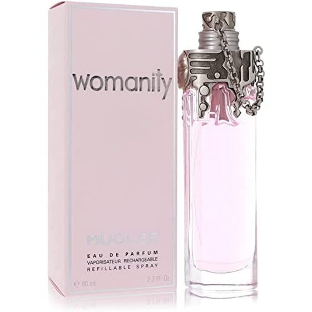 Womanity by Thierry Mugler for Women, Eau de Parfum Refillable Spray, 2.7 Ounce