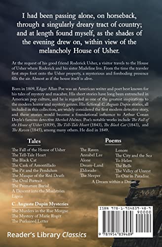 The Fall of the House of Usher and the Other Major Tales and Poems by Edgar Allan Poe (Reader's Library Classics)