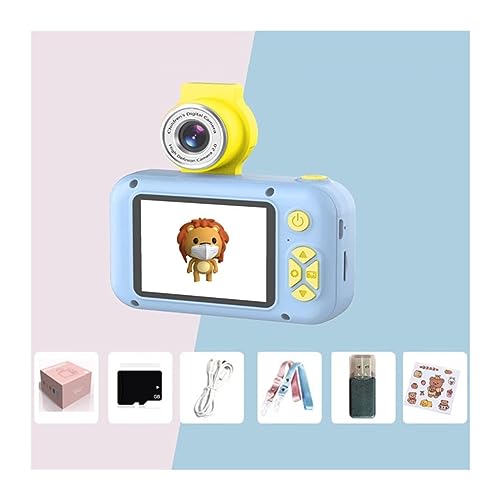 X101 Kids Camera 2.4in IPS Screen Digital Cameras 180° Flip Len Student Camera,Children Selfie Camera with Playback Game (Size : 16G, Color : A)