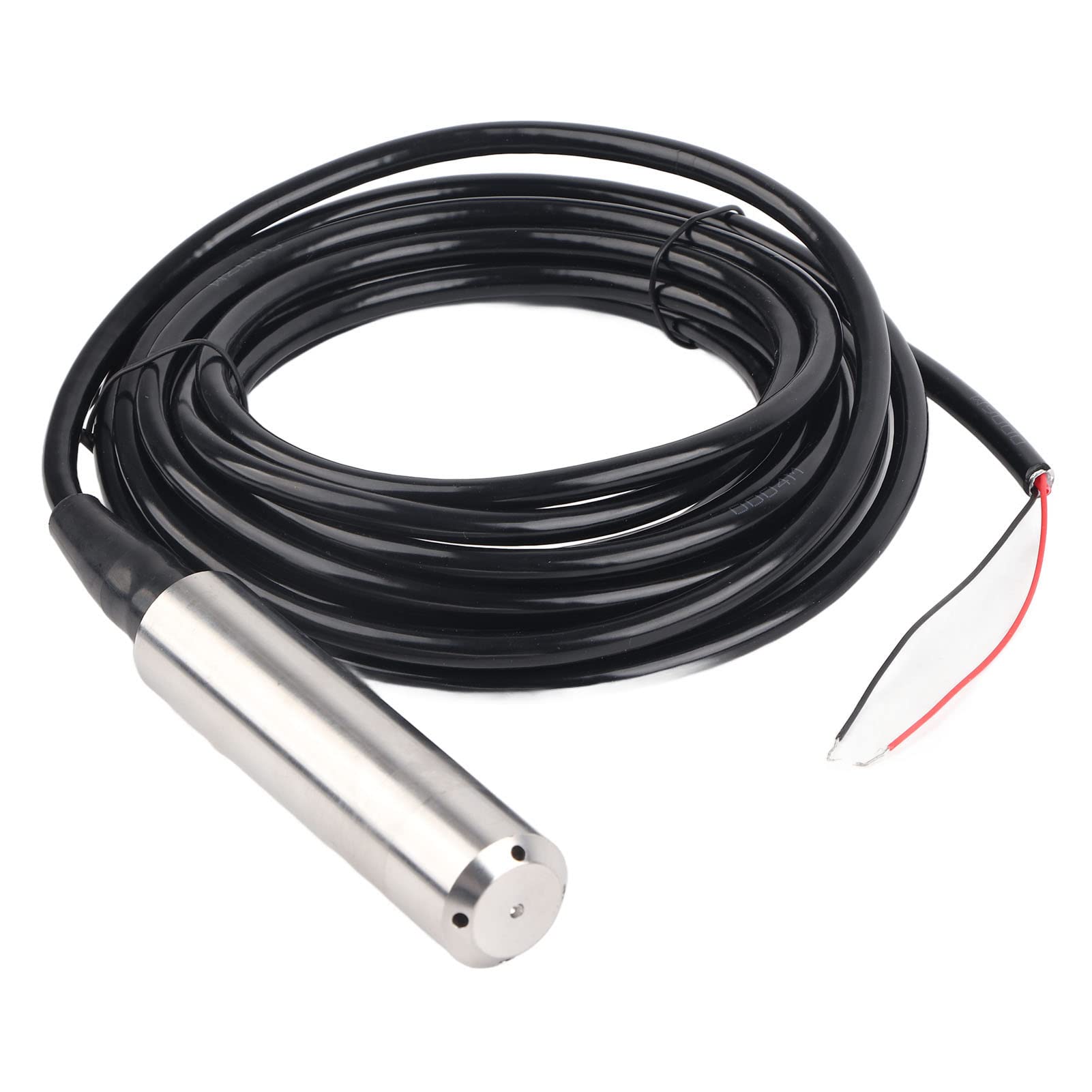 Water Level Sensor, 4-20mA Throw in Type Water Level Sensors, Anti Bending 0 5m Range Depth Input Liquid Level Transmitter, 6m/19.7ft, 316 Stainless Steel, with Waterproof Cable