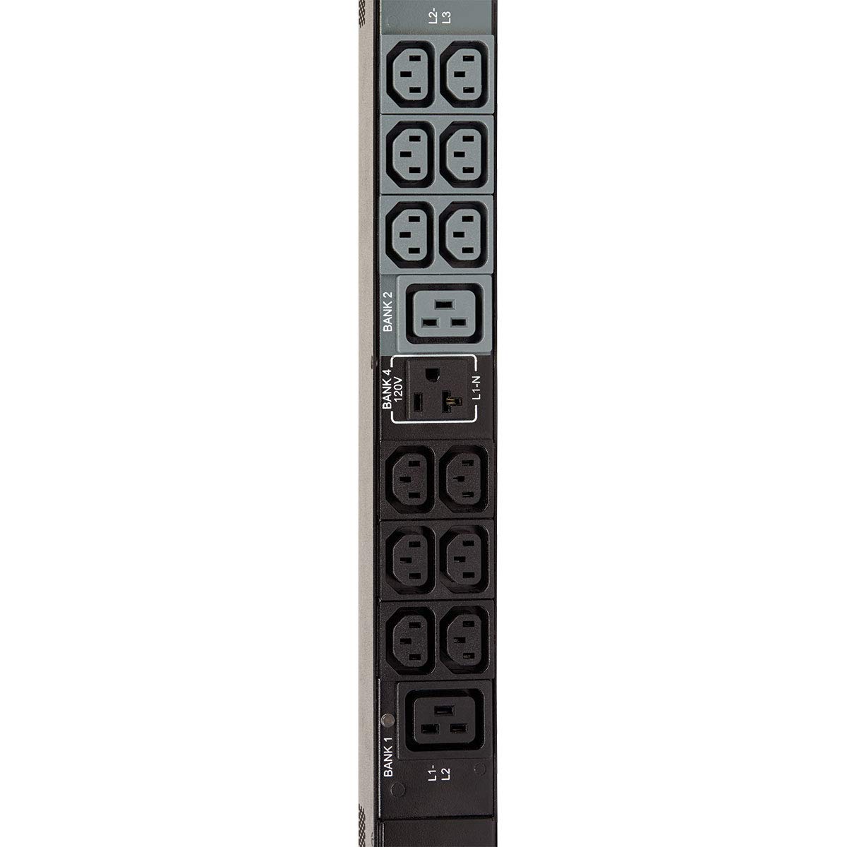 Tripp Lite Monitored PDU, 8.6kW 3-Phase, 208/120V 45 Outlets (36 C13, 6 C19 & 3 5-15/20R), NEMA L21-30P, 3 ft. Cord, 0U Vertical, TAA (PDU3VN3L2130)