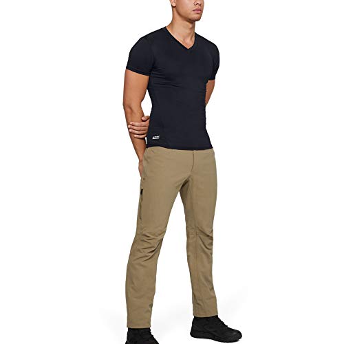 Under Armour Men's Tactical HeatGear Compression V-Neck T-Shirt MD Black