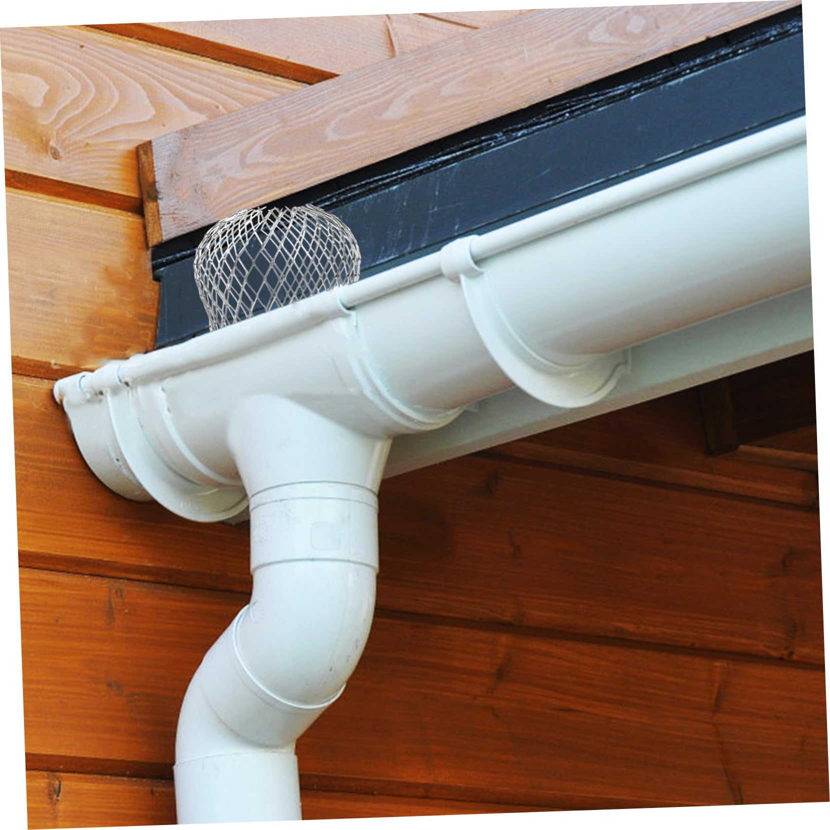 Yardenfun 8 Pcs Filter Roof Drain Mesh Leaf Guards Gutters Strainer Downspout Screen Gutter Downspout Guard Gutter Guard Downspout Roof Strainers Cover Gutter Guards Sieve Various Aluminum