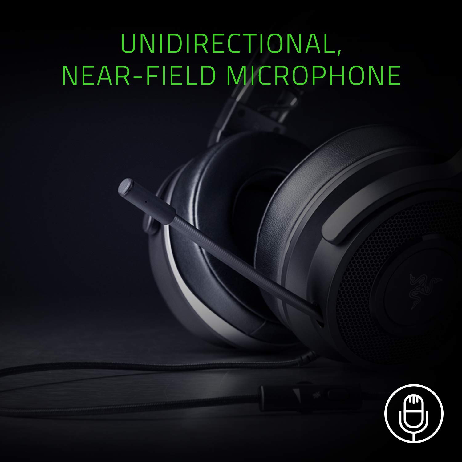 Thresher TE: 50mm Audio Drivers - Lightweight, Leatherette Ear Cushions - Unidirectional Boom Mic - Multi-Platform Compatibility - Black