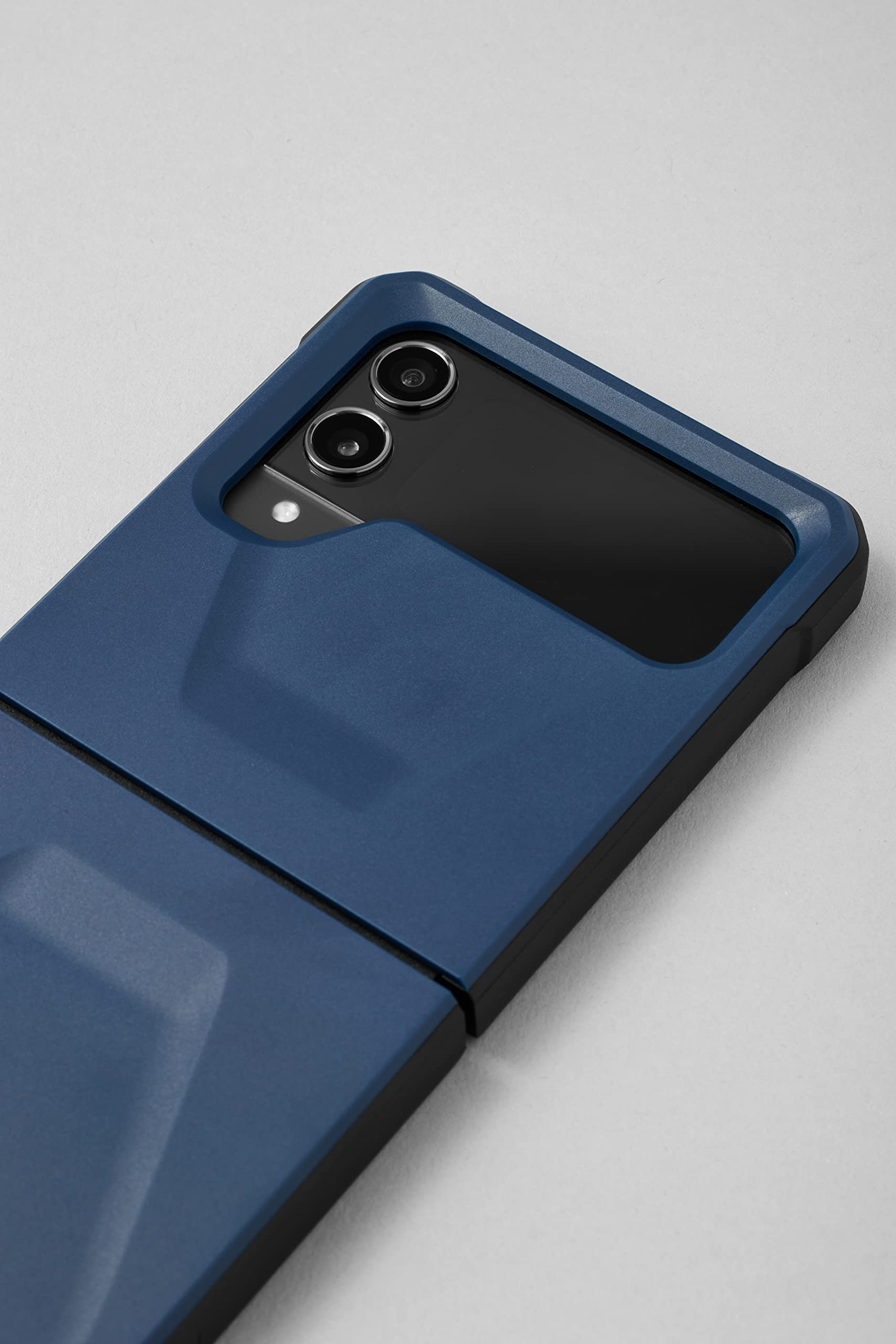 URBAN ARMOR GEAR UAG Designed for Samsung Galaxy Z Flip 4 Case 2022 Blue Mallard Civilian Sleek Ultra-Thin Shock-Absorbent Protective Cover