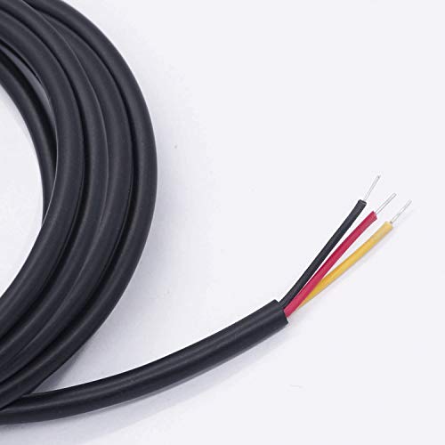 Twidec/ 3Pcs DS18B20 Waterproof Temperature Sensors 2M Length Digital Thermal Stainless Steel Probe Temperature Controller DS18B20-2M