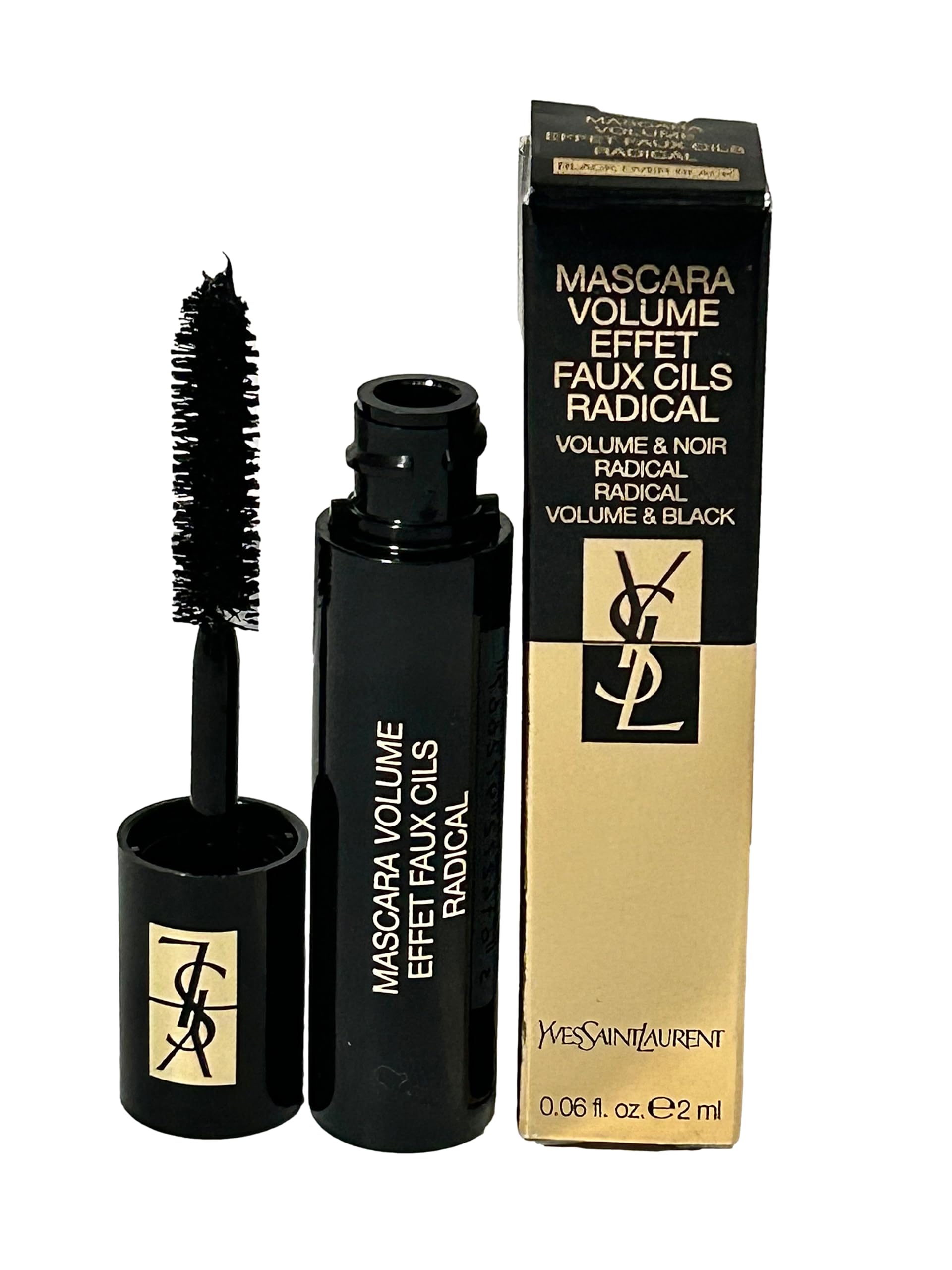 Yves Saint Laurent YSL Mascara Volume Effet Radical Noir Black- MINI TRAVEL SIZE - SMALL 2 ML 0.06 FL OZ