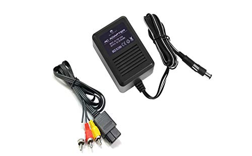 WICAREYO AC Power Adapter Wall Charger Power Supply with AV Cable for NES SNES Genesis1