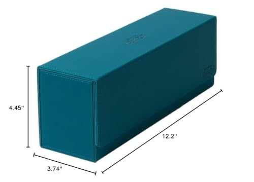 Ultimate Guard Arkhive 400+, Deck Case for 400 Double-Sleeved TCG Cards, Petrol, Compatible with Boulders, Magnetic Closure & Microfiber Inner Lining