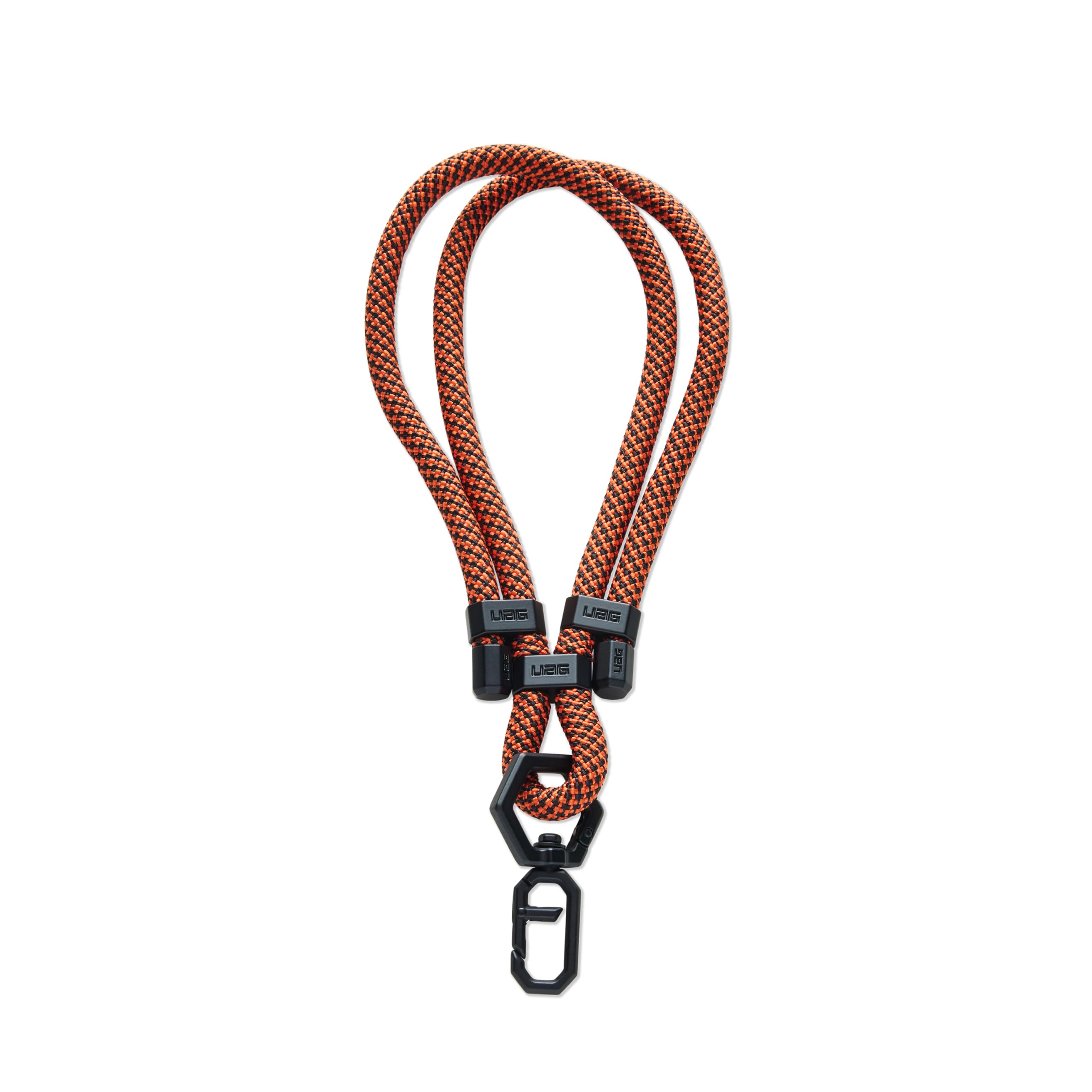 URBAN ARMOR GEAR UAG Phone Lanyard Wrist Strap 7mm Adjustable Paracord Wrist Lanyard for iPhone Cases Civilian Rust/Black