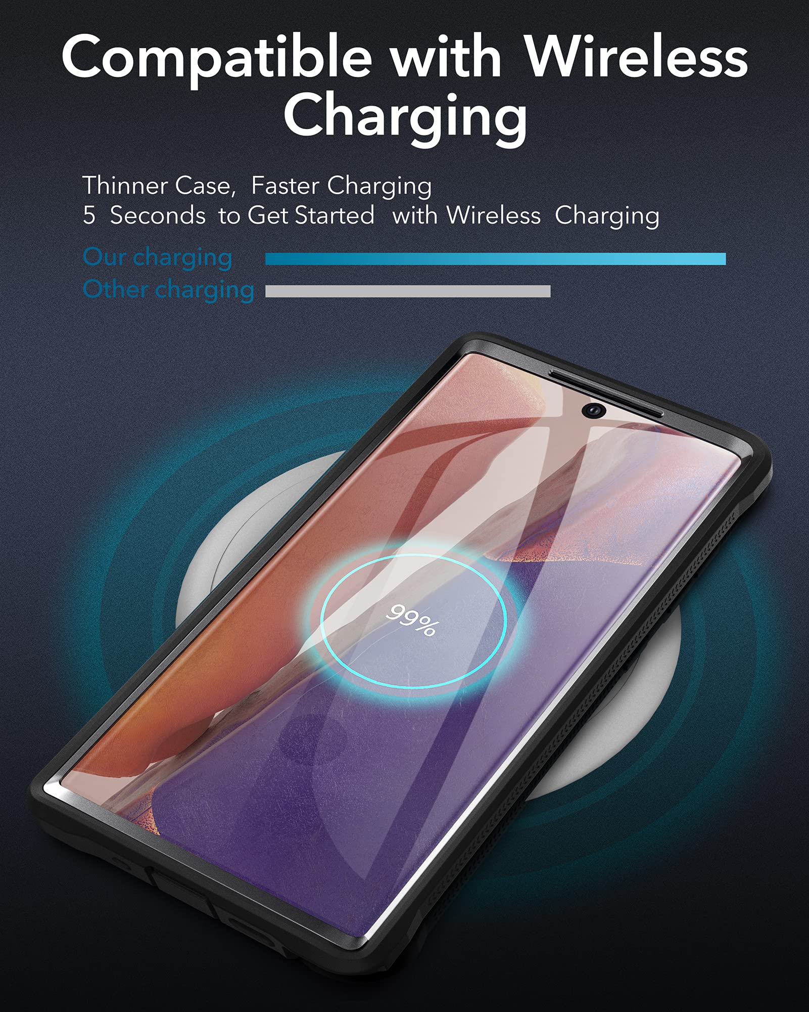 YOUMAKER Case for Galaxy Note 10, Built-in Screen Protector Work with Fingerprint ID Kickstand Full Body Heavy Duty Protection Shockproof Cover for Samsung Galaxy Note 10 6.3 Inch - Black