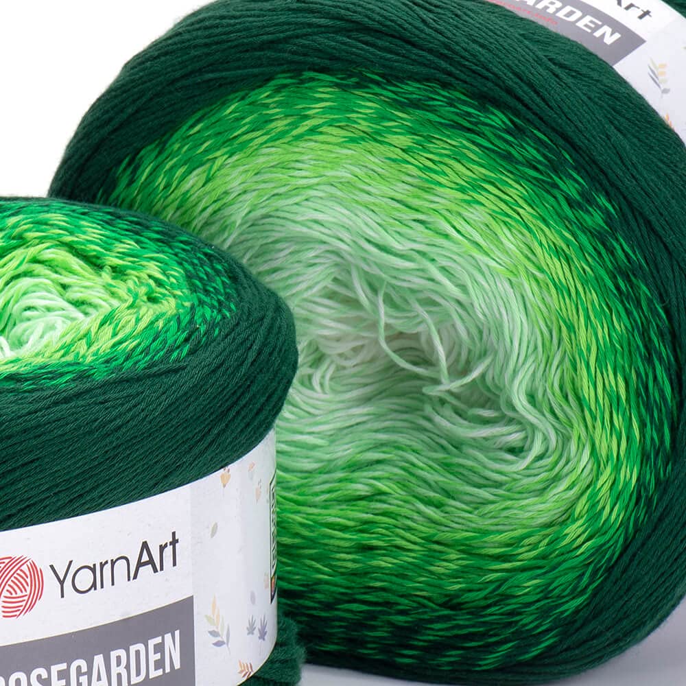 Yarn Art Flowers Rosegarden 100% Cotton 250gr 8.80 oz 1094yds Multicolor Cotton Yarn Rainbow Crochet Yarn Spring Summer (319)