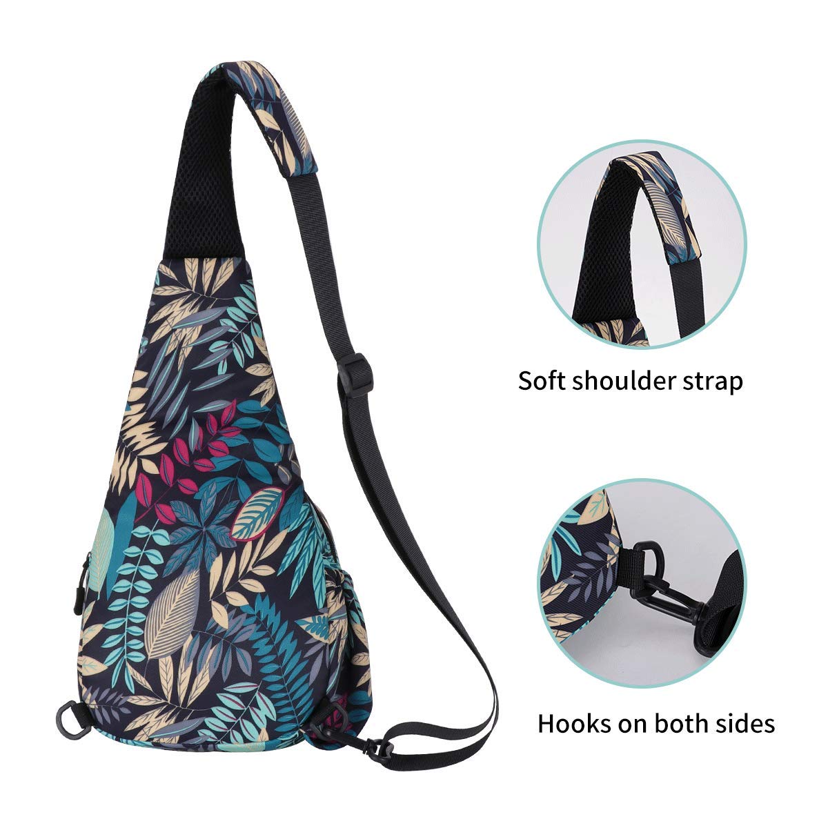 XEYOU Small Sling Bag Backpack Lightweight One Strap Bag Hiking Crossbody Chest Bag Unisex Shoulder Daypack