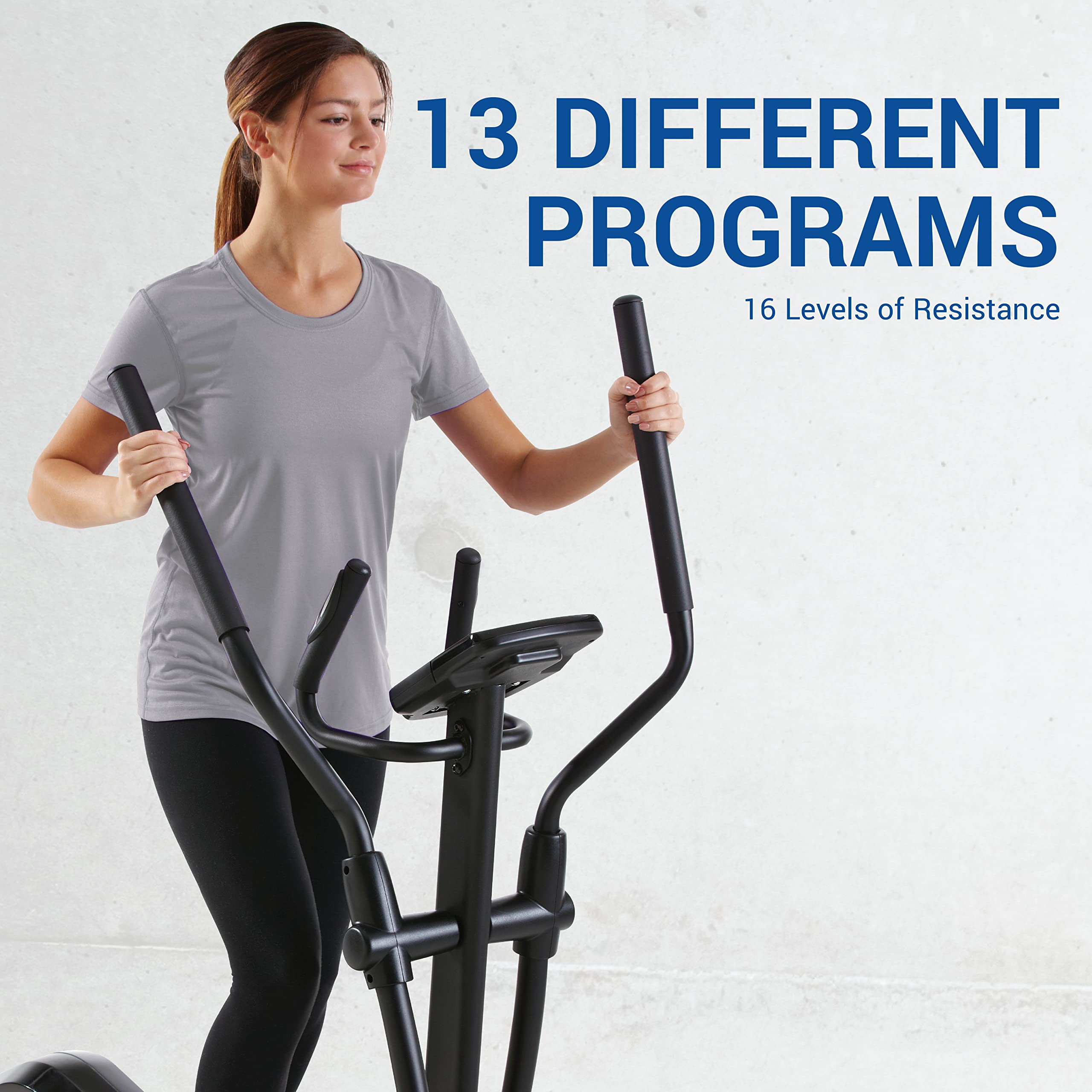 XTERRA Fitness FS1.5 Elliptical Machine Trainer, Black, 17.6-Pound