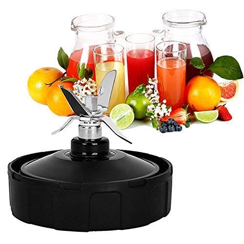XGHJ Blender Replacement Parts for Ninja, 2 24oz Cups with to-Go Lids, 7 Fins Extractor Blade for Nutri Ninja Auto iQ BN801 BL640-30 BL480-30 BL642-30 BL2012 NN100-30