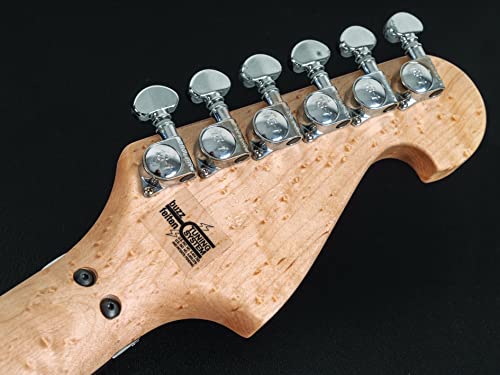 Washburn 6 String Solid-Body Electric Guitar, Natural Distressed (N4VINTAGE-D)