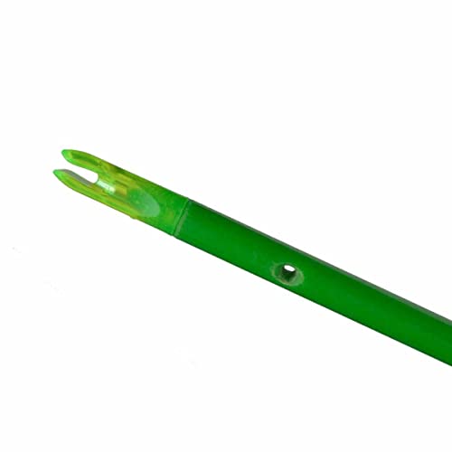 Truglo 5/16in Lightweight Waterproof High-Visible Durable Green Archery Arrow Replacement Nocks for Tapered Bowfishing Arrows, 6-Pack