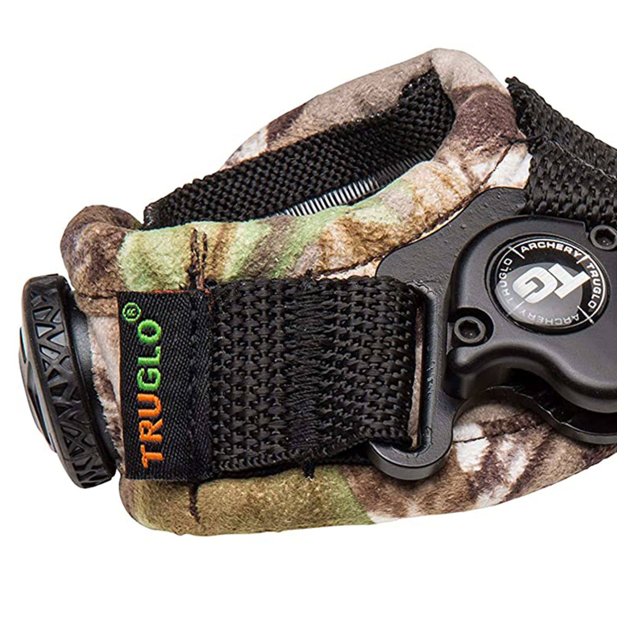 TRUGLO Detonator Ultra Hunting Dual Jaw Archery Bow Quick Release Wrist Strap with Stainless Steel Firing Mechanism and Adjustable Trigger, Camouflage