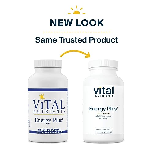 Vital Nutrients - Energy Plus - Non-Stimulatory Herbal Energy Support - 120 Vegetarian Capsules per Bottle
