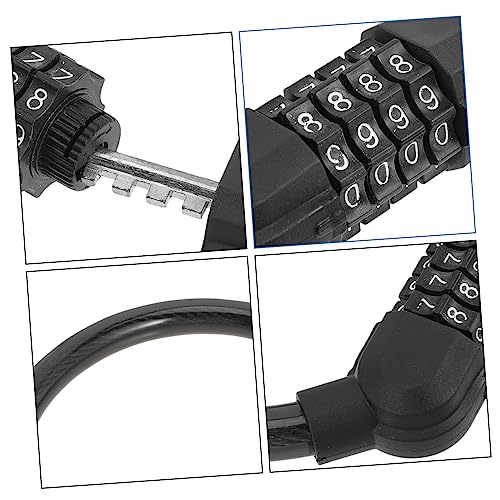 VANZACK 8 Pcs Wear-Resistant Bike Lock Convenient Bike Lock Sturdy Cable Lock Bike Chain Lock Reusable Bike Lock Daily Use Cycle Lock Multi-Function Bike Lock Abs Lock Disc Major
