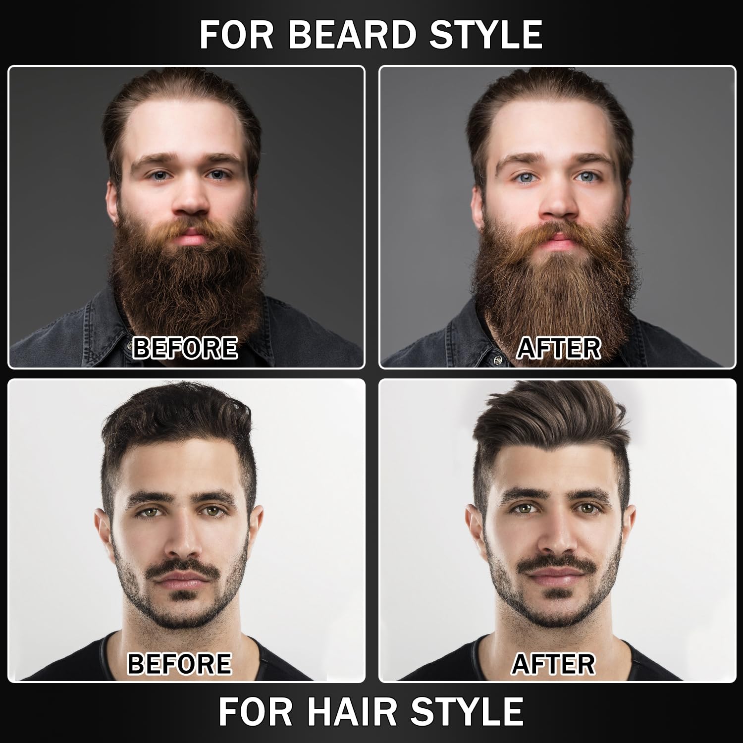 XIKEZAN Birthday Gifts for Men w/Beard Kit and Beard Straightener Kit