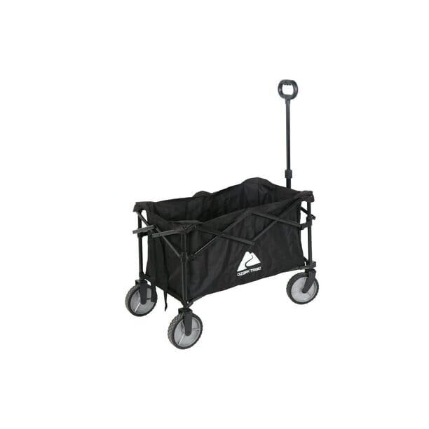 Wagon Folding Cart Collapsible Garden Beach Utility Outdoor Camping Sports Black