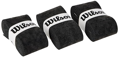 WILSON Advantage Tennis Racquet Over Grip (Pack of 3), Black