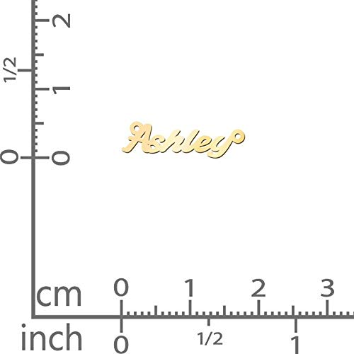 TSD 14K Yellow Gold Petite Personalized Name Necklace with a 16" Chain by JEWLR*