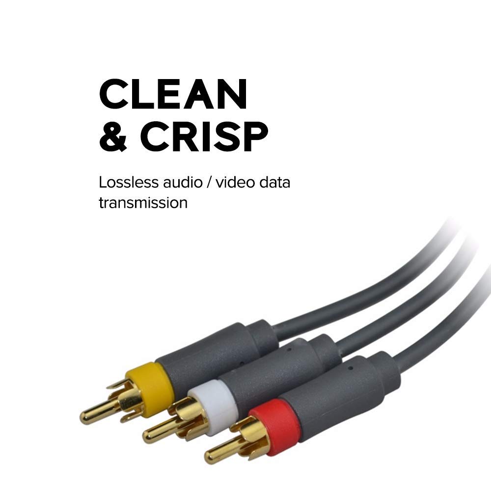 Wiresmith Standard RCA AV Composite Cable for Xbox 360