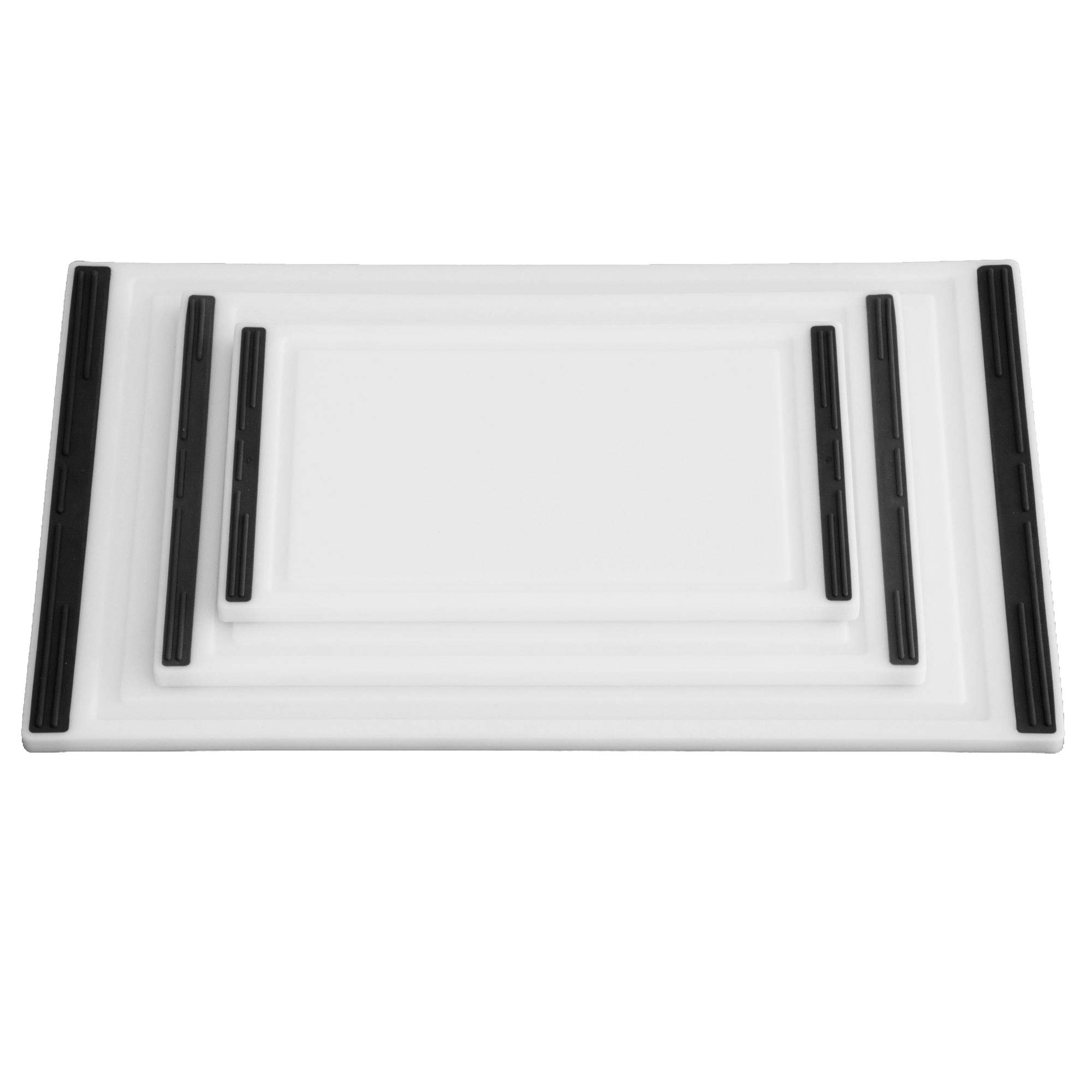 Thirteen Chefs 3 Piece Professional Grade Cutting Board Set, Non Slip Grips, BPA Free and NSF Certified