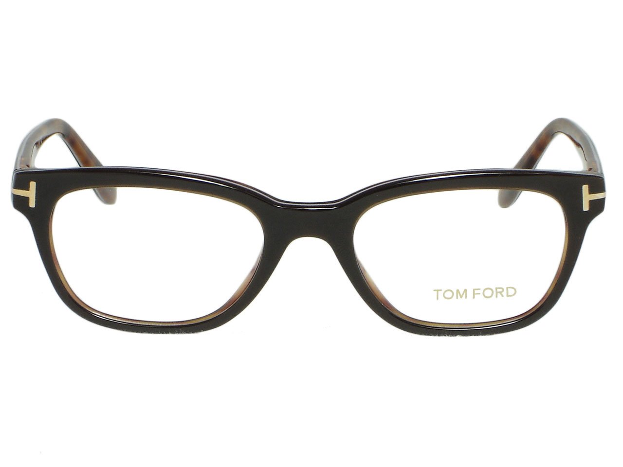 Tom Ford Eyewear TF5207 047 Dark Brown/Light Havana Eyeglasses 49mm