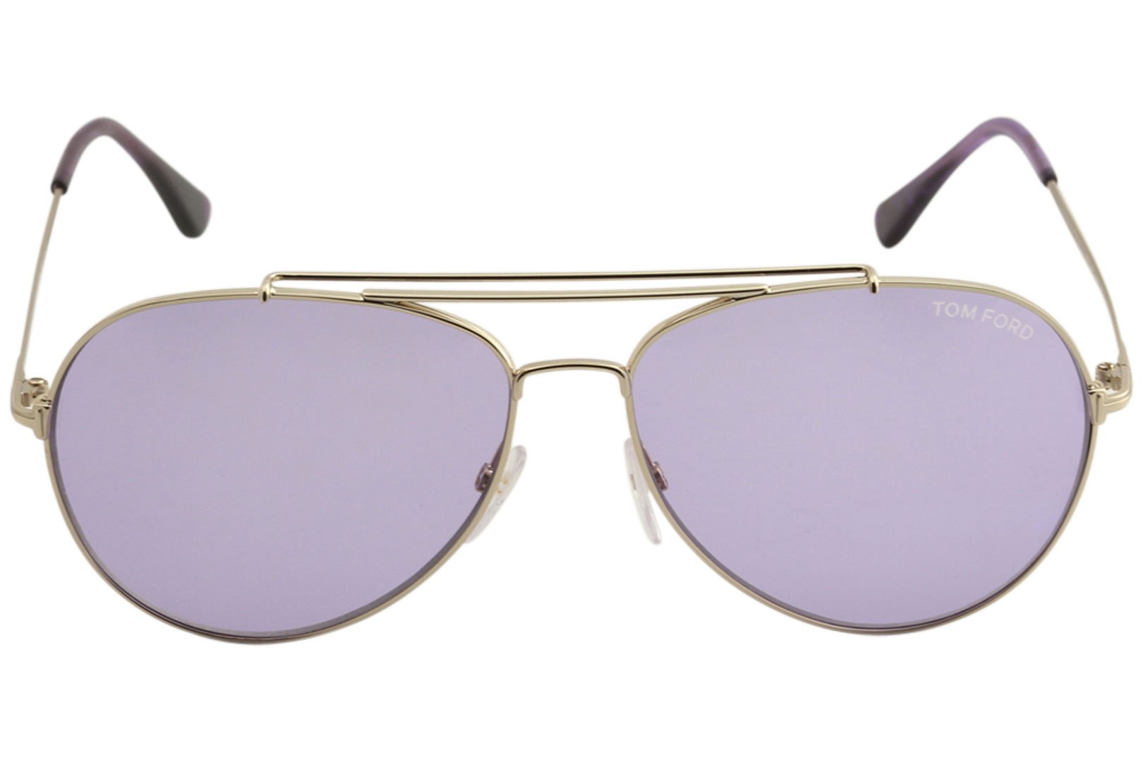 Tom Ford FT0497 28Y Shiny Rose Gold Indiana Pilot Sunglasses Lens Category 1 Si
