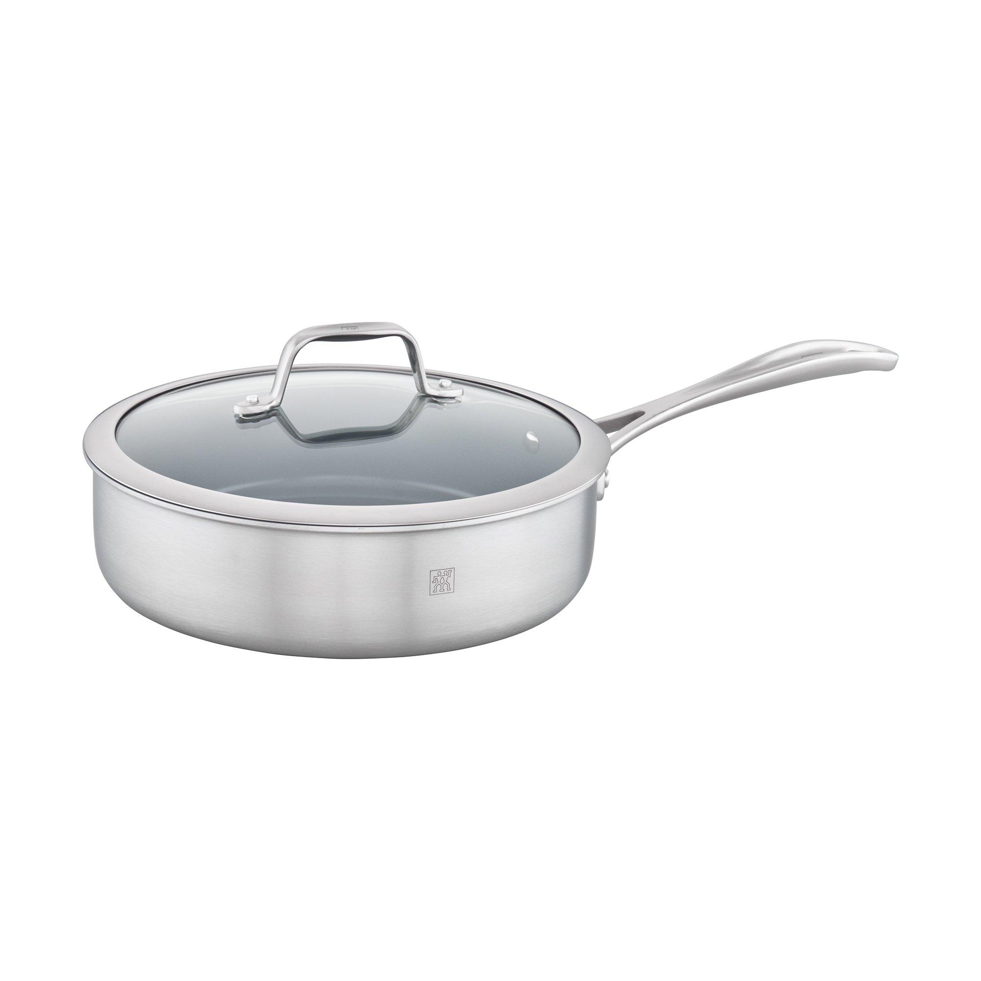 ZWILLING Spirit Ceramic Nonstick Saute Pan, 3-qt, 2-inch, Stainless Steel