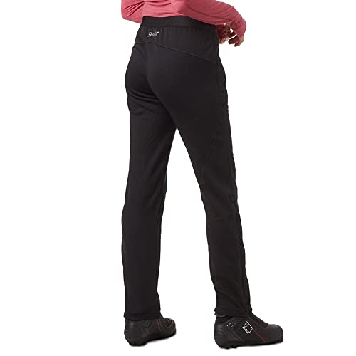 Swix Women's Standard Lillehammer Insulated Windproof Water-Resistant Breathable Stretchy Active Pants, Black, Large